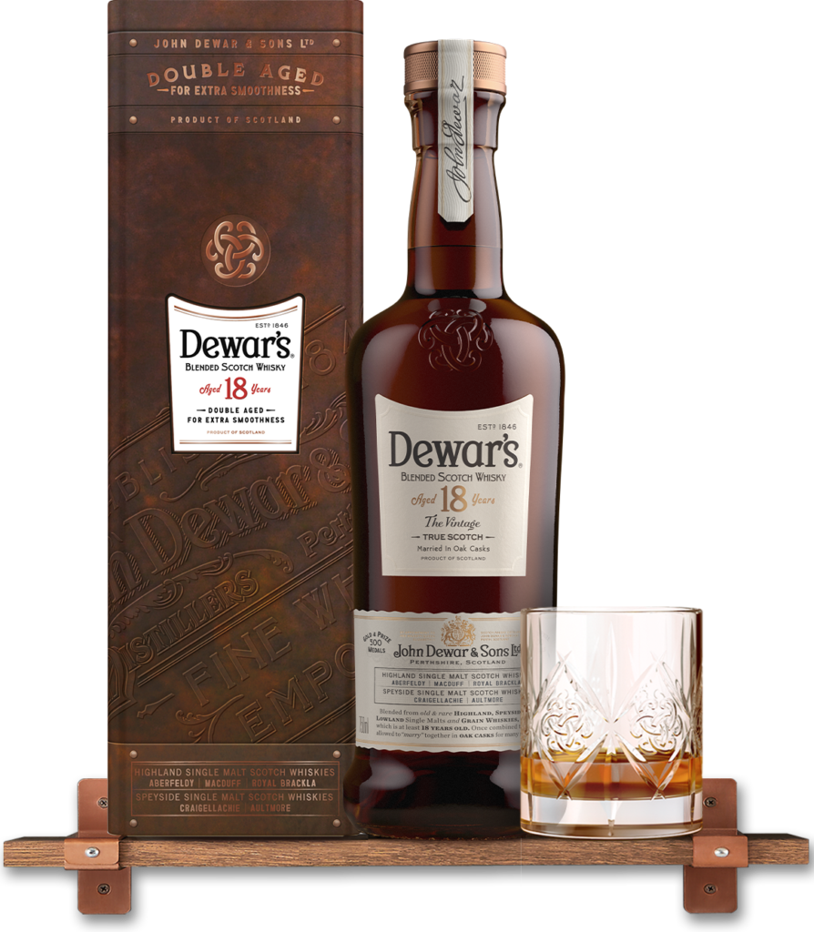 Dewars Aged 18 Years Blended Scotch Whisky - DrinksBuff