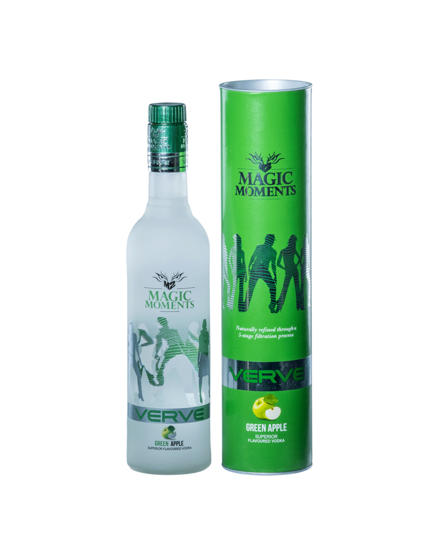 M2 Magic Moments Verve GREEN APPLE Premium Flavoured Vodka - DrinksBuff
